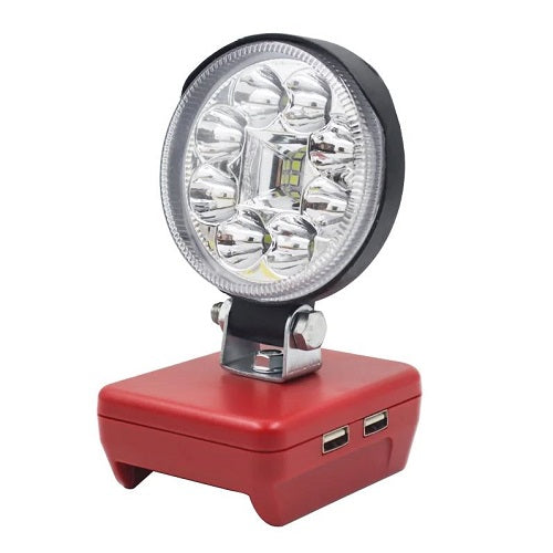 LED Work Light 3 Inch with USB for Milwaukee 18V Battery – Battery Adapters