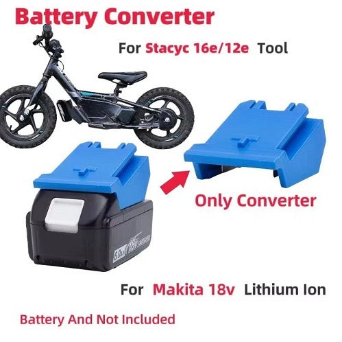Stacyc Battery Adapter to Makita 18V Battery 12" & 16" Balance Bikes ...